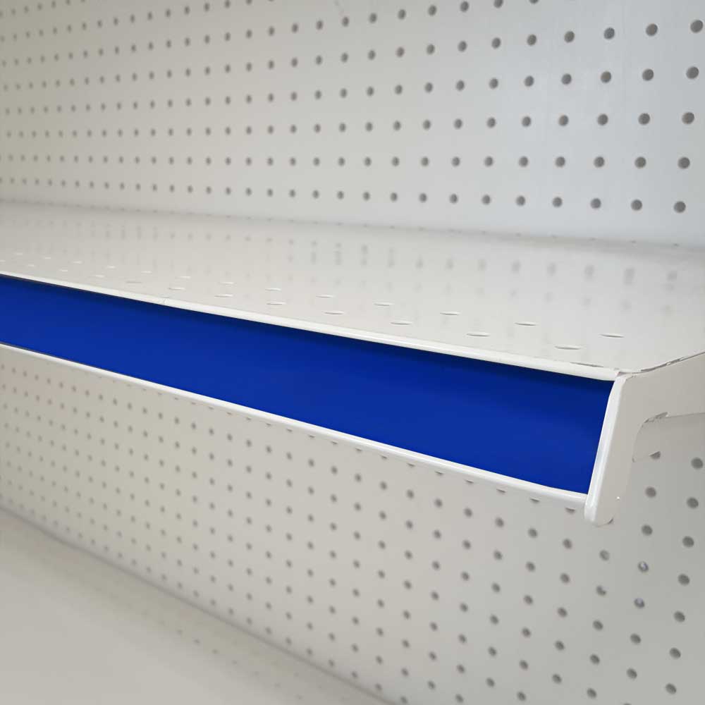 Blue Molding Strips for Shelf Labeling | Retail Display Solutions