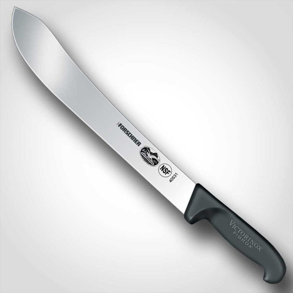 12 inch Butcher Bullnose Breaking Knife with Fibrox Handle