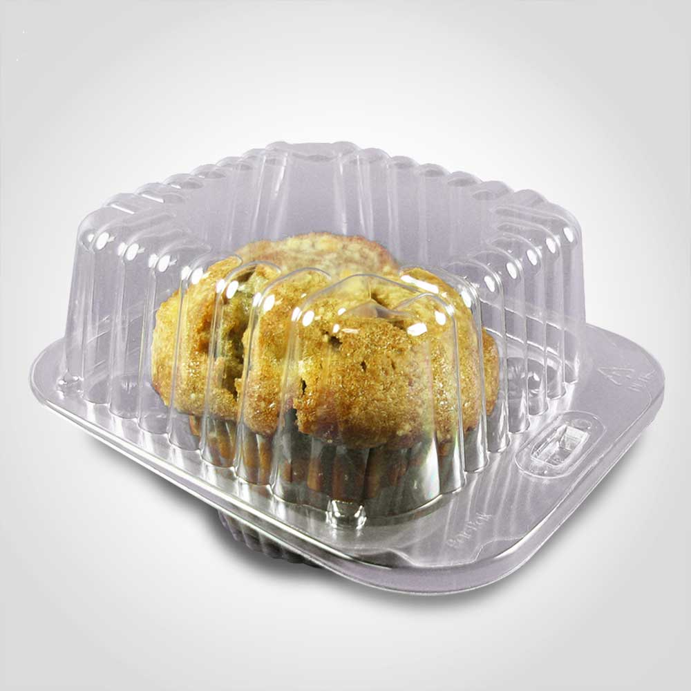 1 Count Jumbo Muffin Cupcake Container - 400/case
