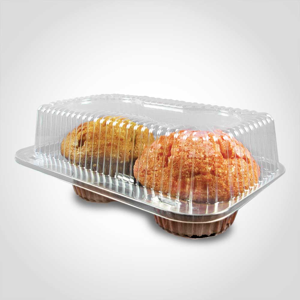 2 Count Large Cupcake Container - 250/case