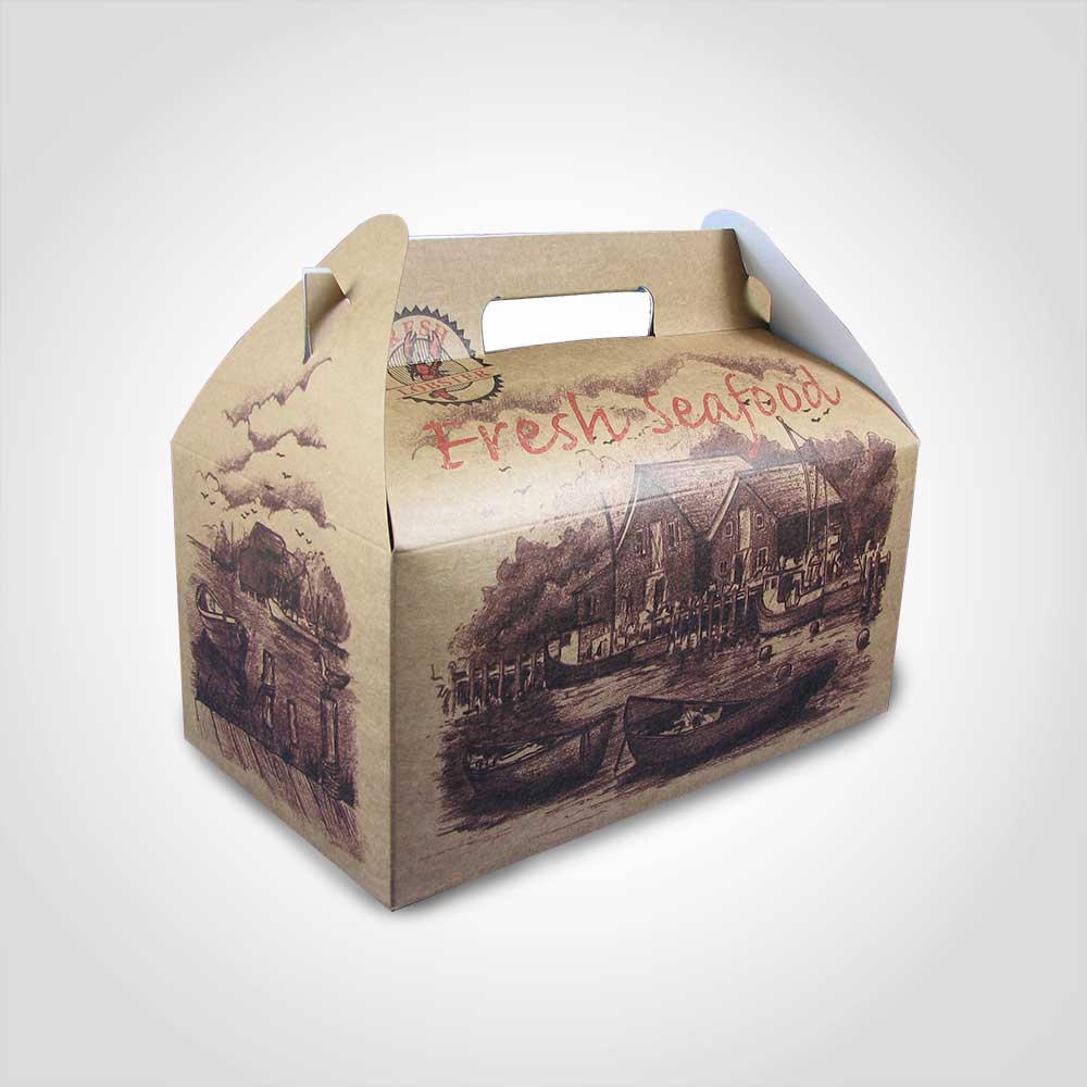 Lobster Box with fresh Seafood Design - 125/case