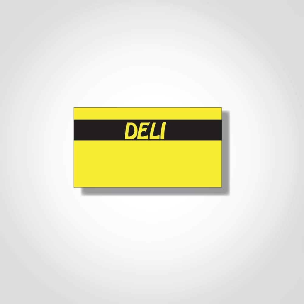 P-14 Deli Labels Yellow and Black sleeve of 16m | Price Marking
