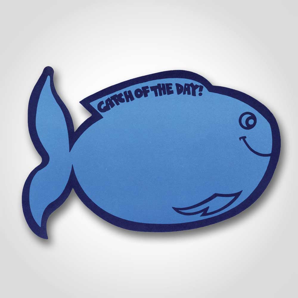 Catch of the Day Sign Card - 100/pkg | Sign Cards