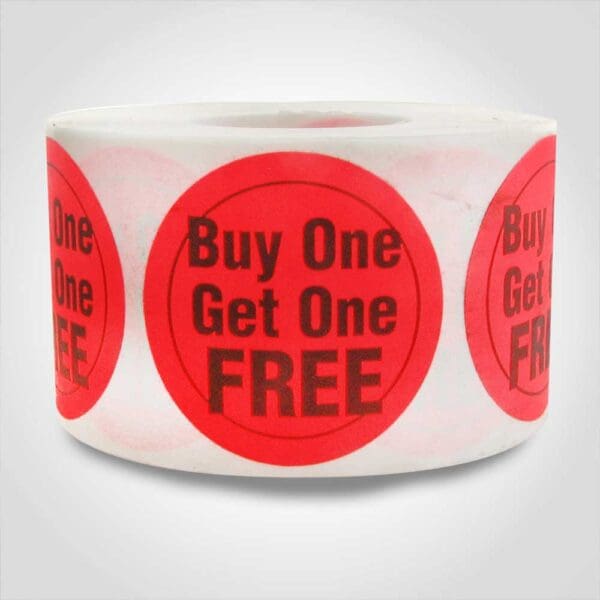 Buy 1 Get One Free Label | 500 Stickers - Brenmarco.com