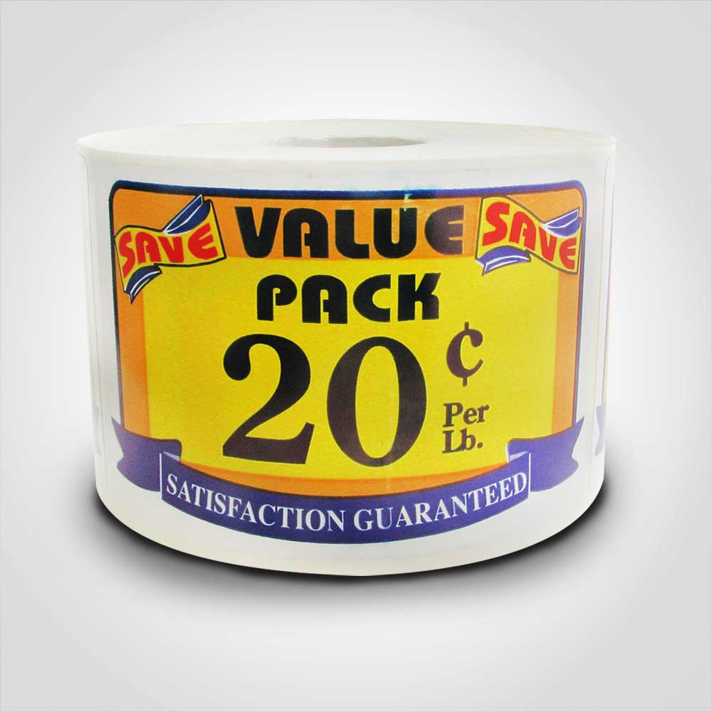 Value Pack Save 20 Cents Label - 500 Stickers