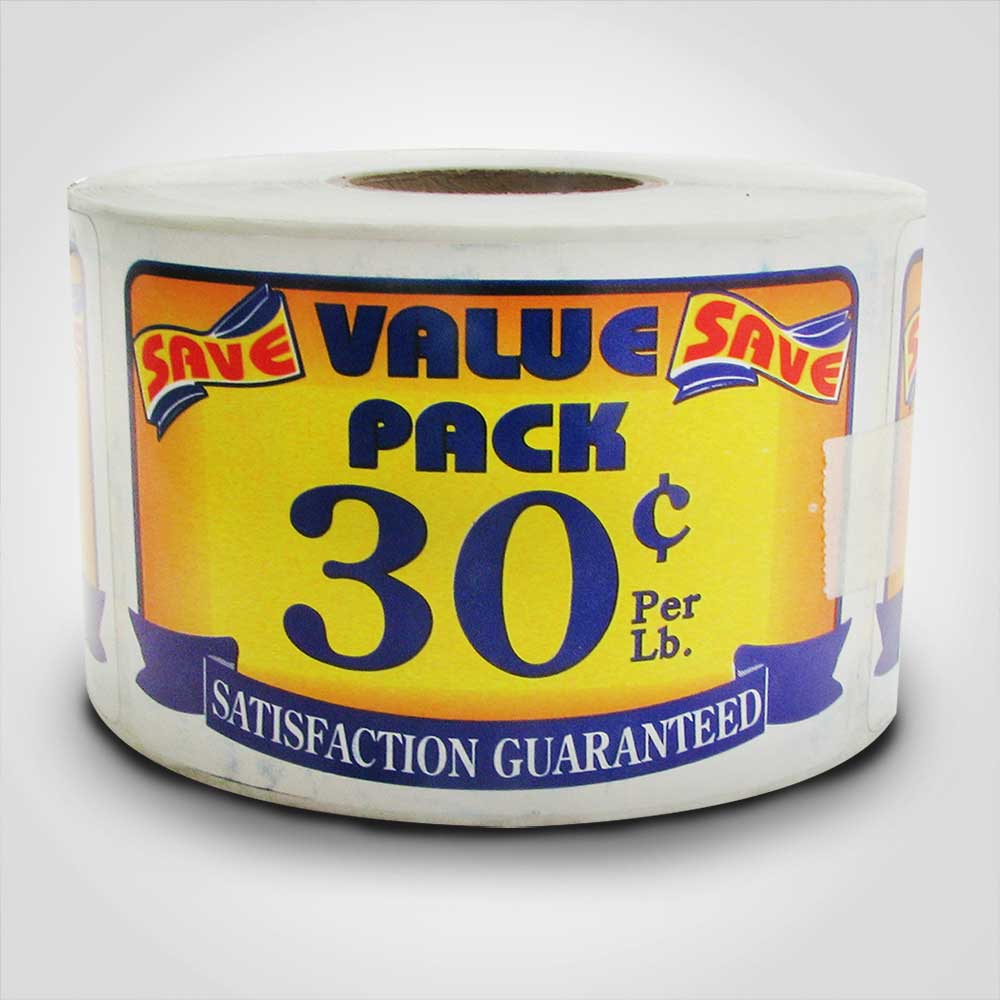 Value Pack Save 30 Cents Label - 500 Stickers