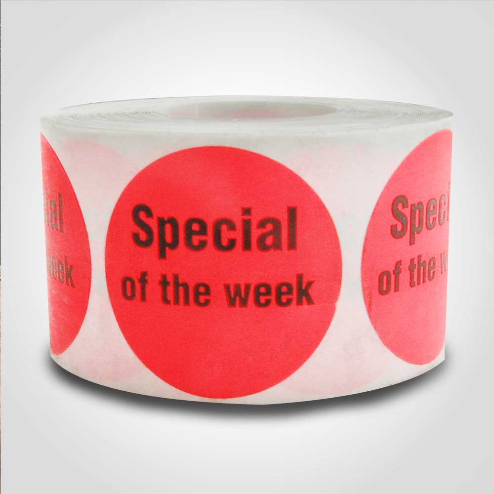 Special of the Week Label - 500 Stickers | Sale Sticker