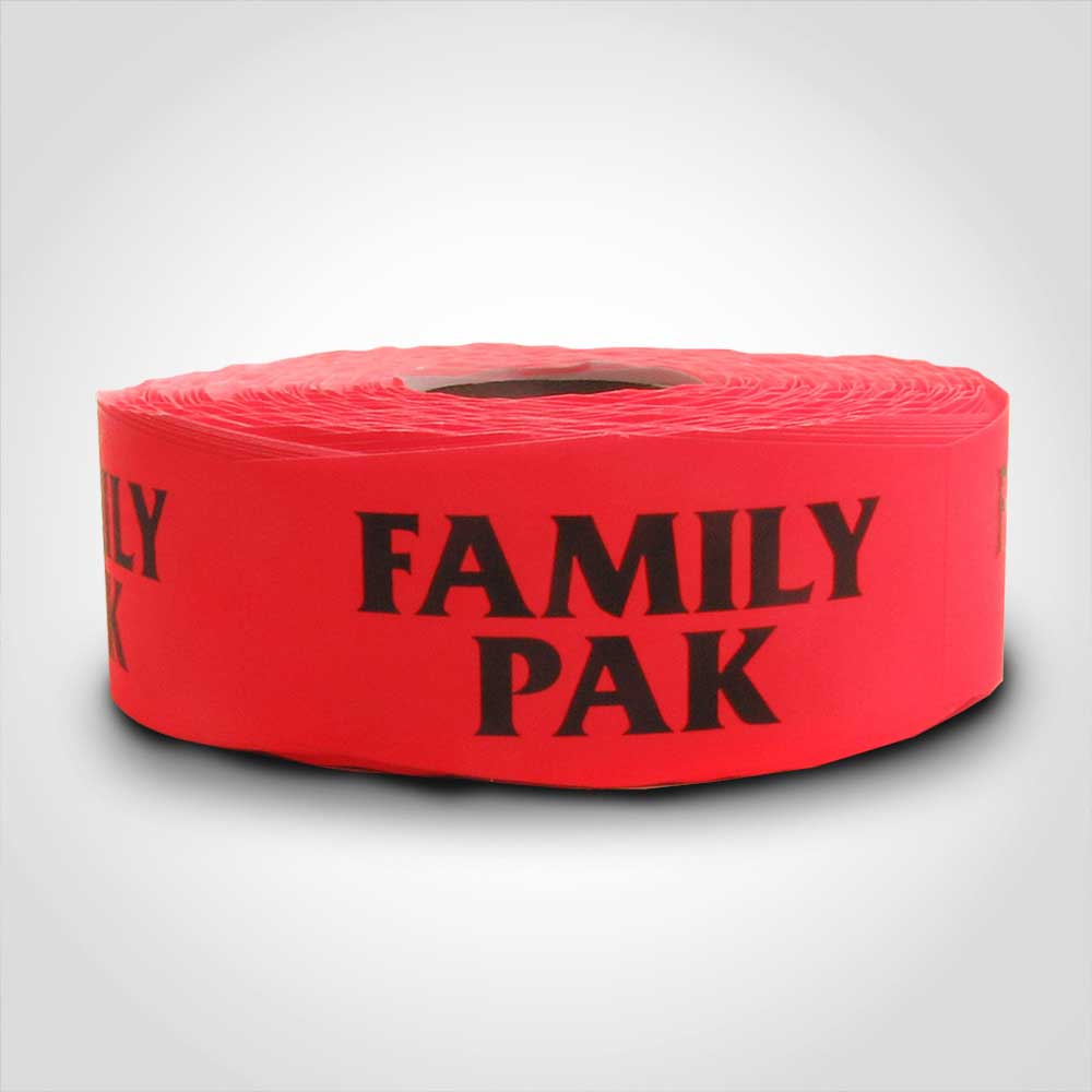 Family Pack Label - 1000 Stickers | Merchandising Labels