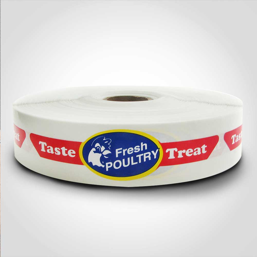 Fresh Poultry Label - 1000 Stickers | Butcher Labels