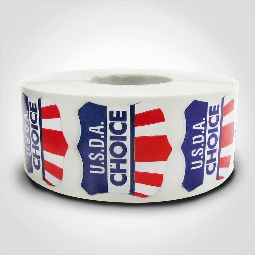 USDA Choice Badge Label - 1000 Stickers | Butcher Labels