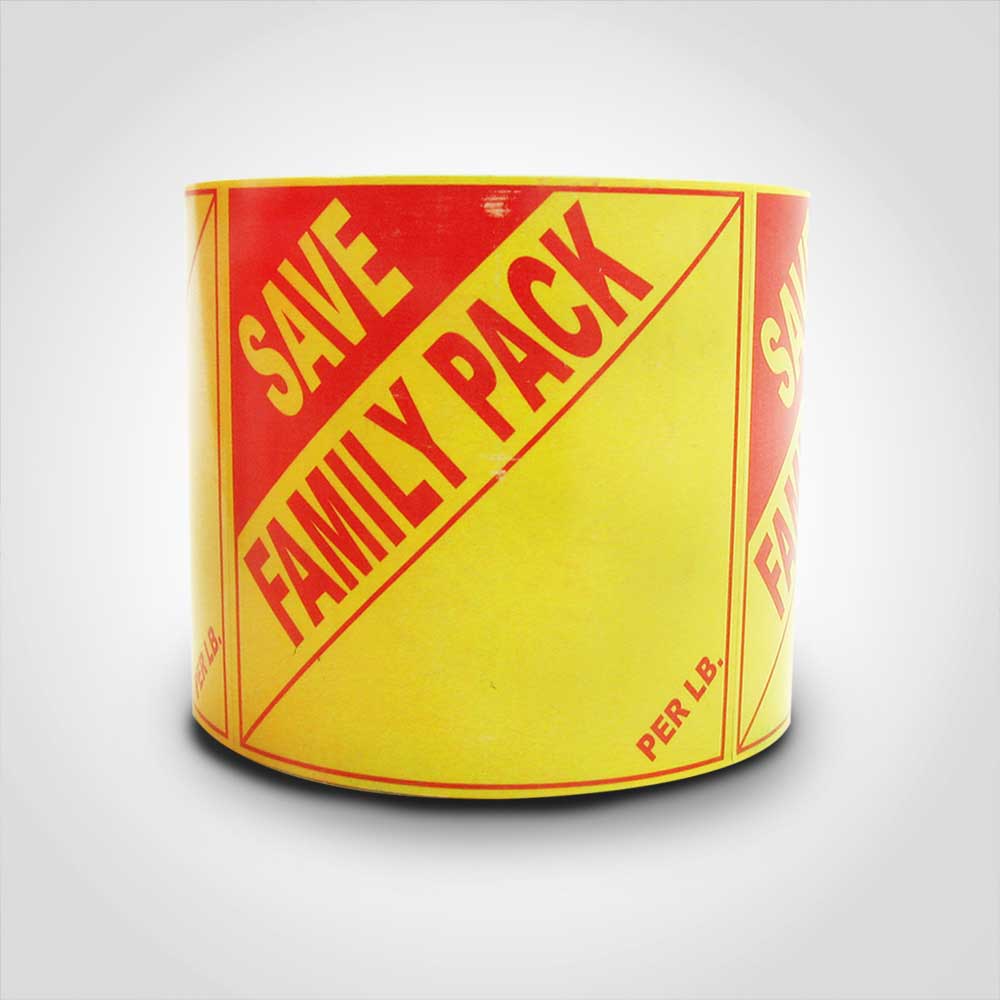 Family Pack Save Labels – 500 Stickers per Roll | Brenmarco
