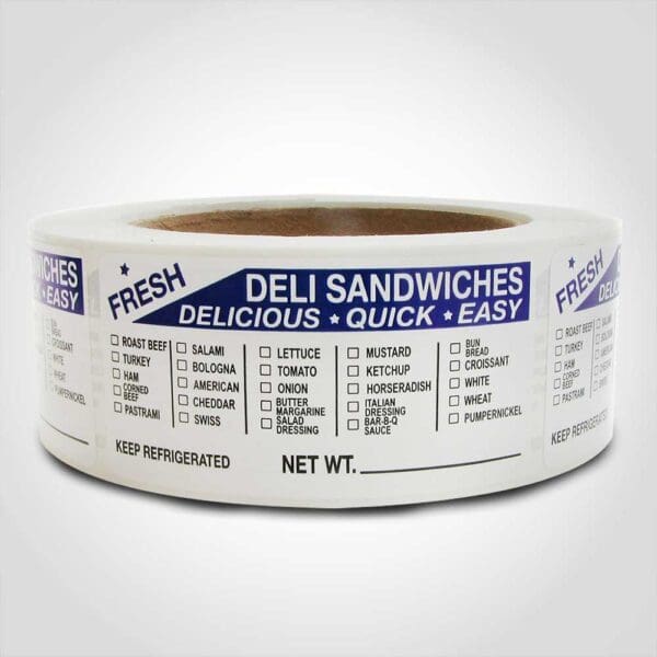 Deli Sandwich Labels | Brenmarco.com