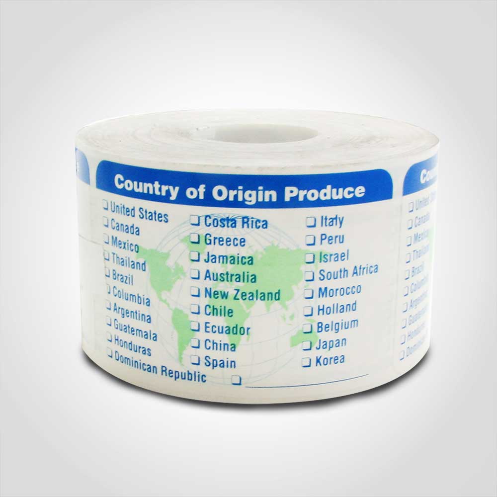 Country Of Origin Produce Label - 500 stickers | Butcher Labels