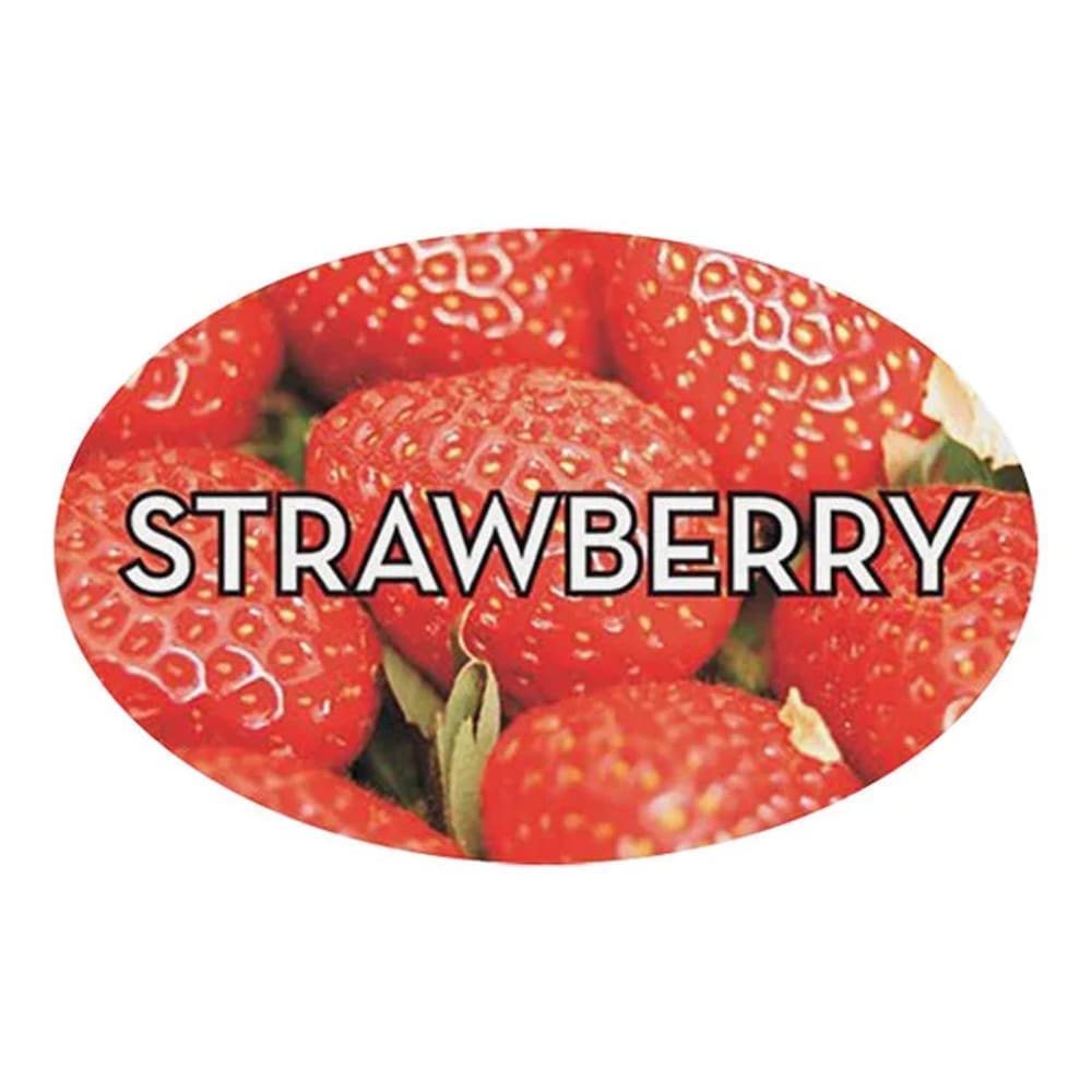 Strawberry Flavor Label – 500 Stickers