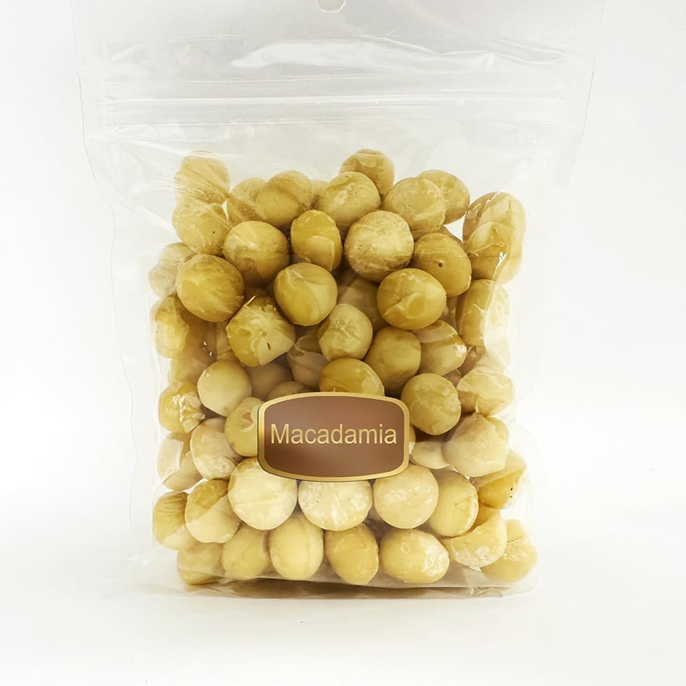 Macadamia Label - Gold Foil Bakery Sticker - 1000/roll