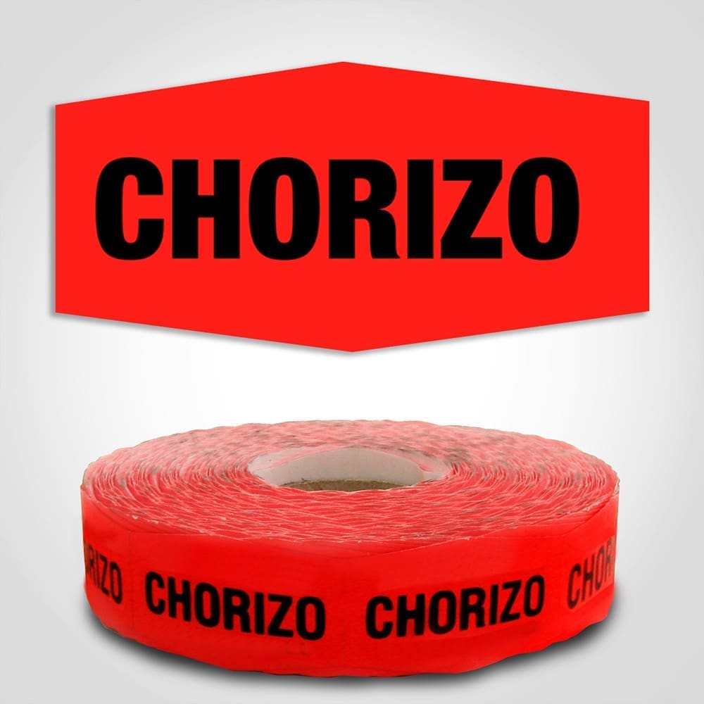 Sausage - Chorizo Label - 1000 Stickers | Meat Sticker