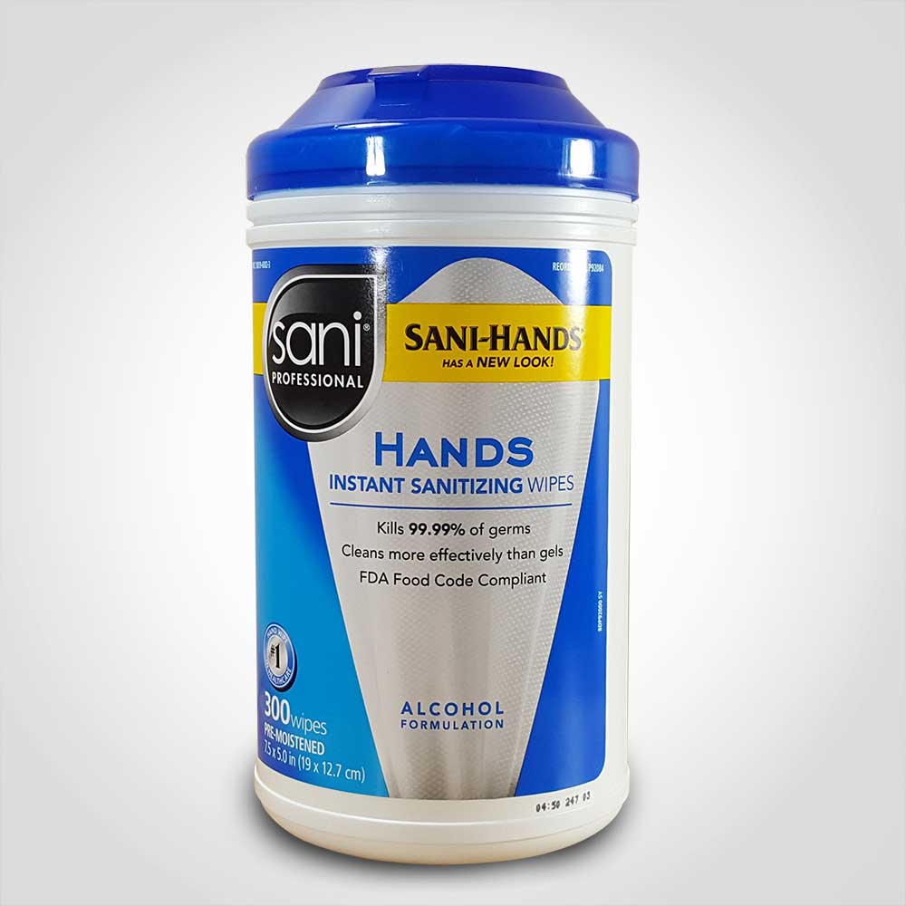 Sani Hands Professional Wipes - 6/case | Cleaning Supply