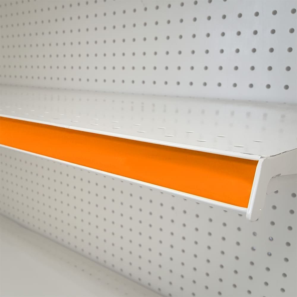 Orange Molding Strips for Shelf Labeling | Retail Display Solutions