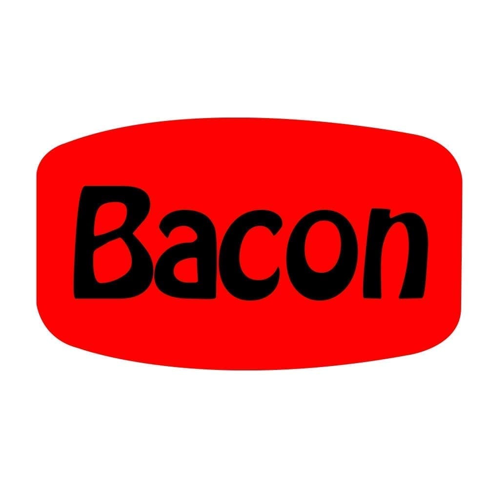 Bacon Label - 1000 Stickers | Butcher Labels