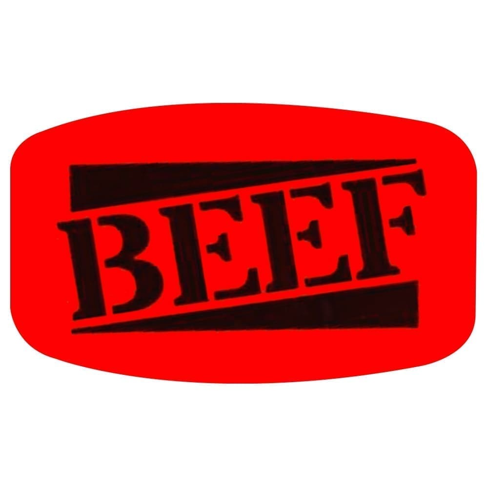 Beef Labels - 1000 Stickers | Meat Identification Label