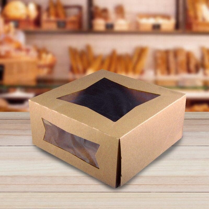 Pie Boxes | 9 inch Pie Box with Window 9 x 9 x 2.5 in