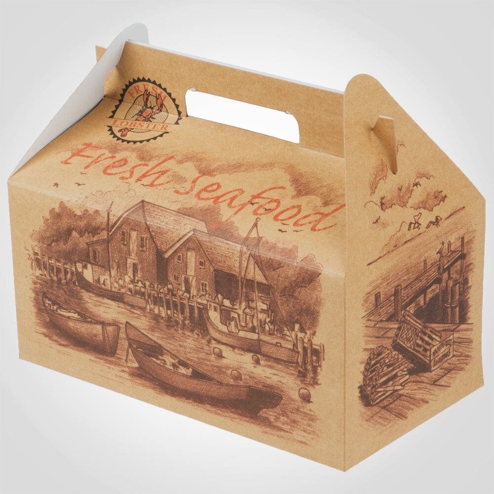 Lobster Box with fresh Seafood Design - 125/case