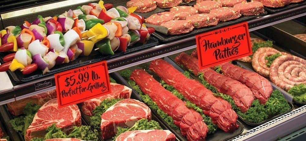Butcher Meat Sign Card 11" x 7" - 50/pkg | Sign Cards
