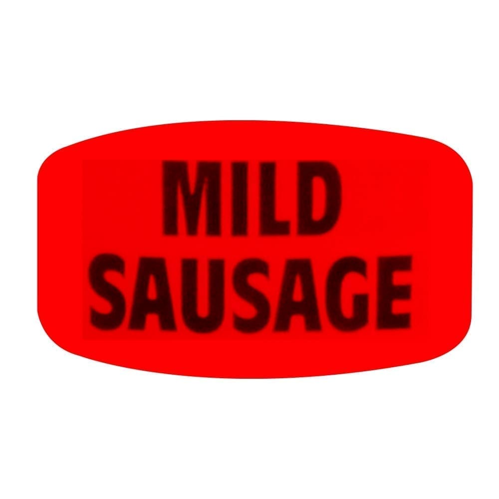 Mild Sausage Labels – 1000 Stickers/Roll | Food Labeling