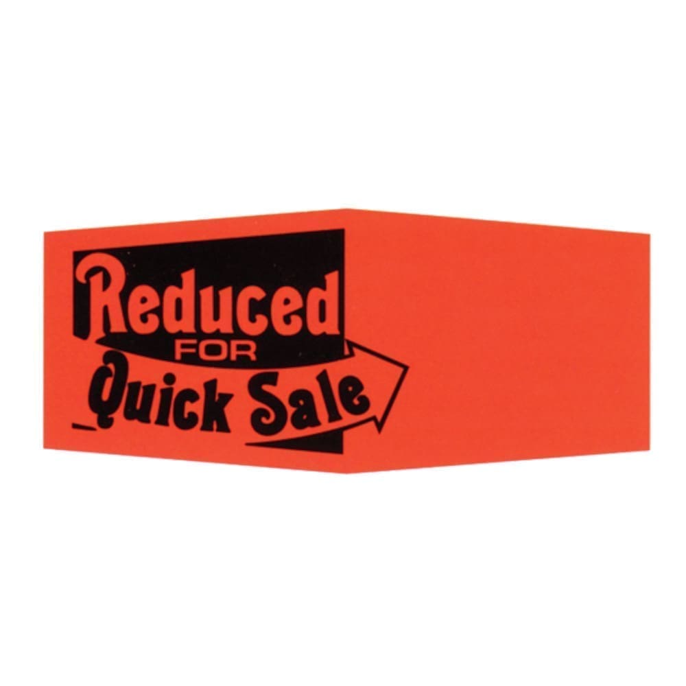 Reduced for Quick Sale Label - 500 Stickers