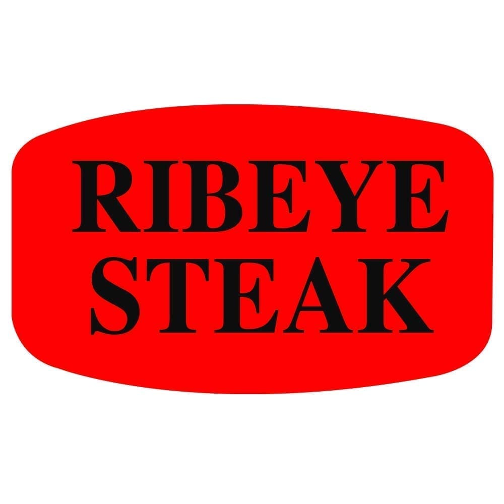 Rib Eye Steak Label - 1000 Stickers | Butcher Labels