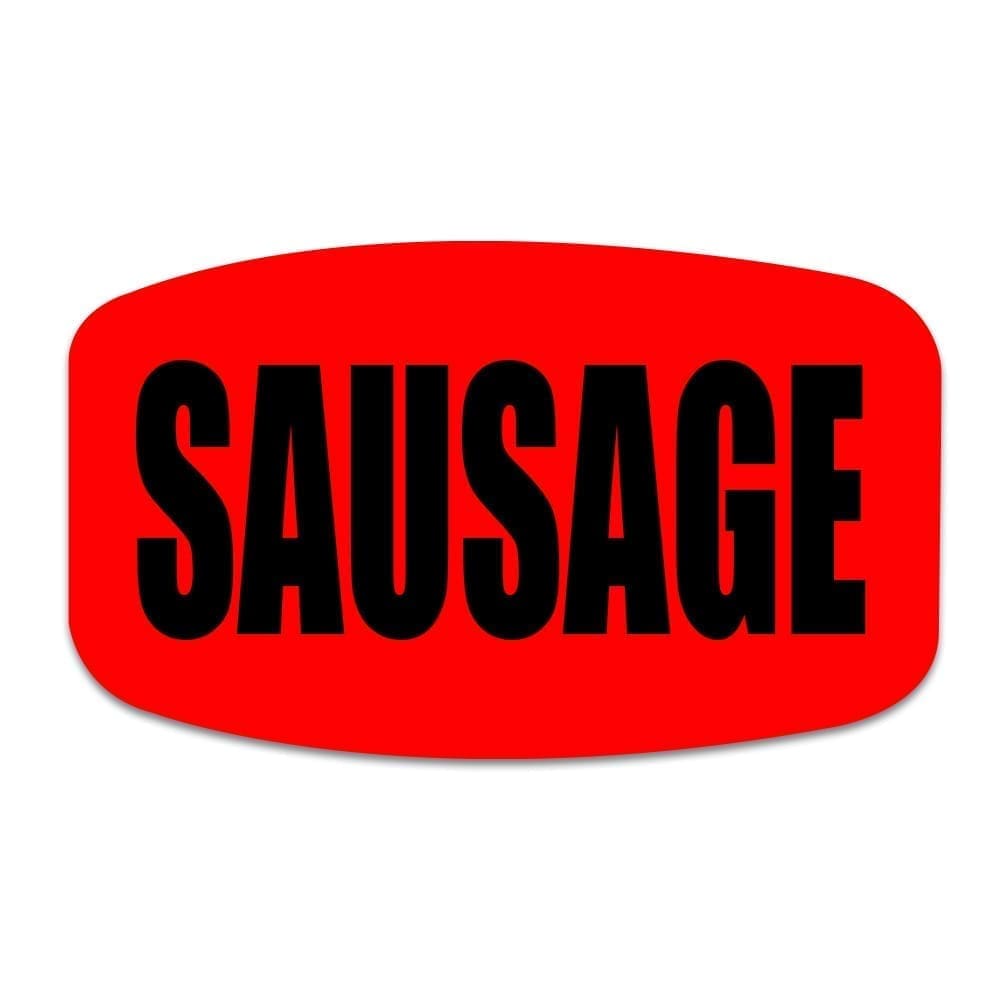 Sausage Label - 1000 Stickers | Butcher Labels