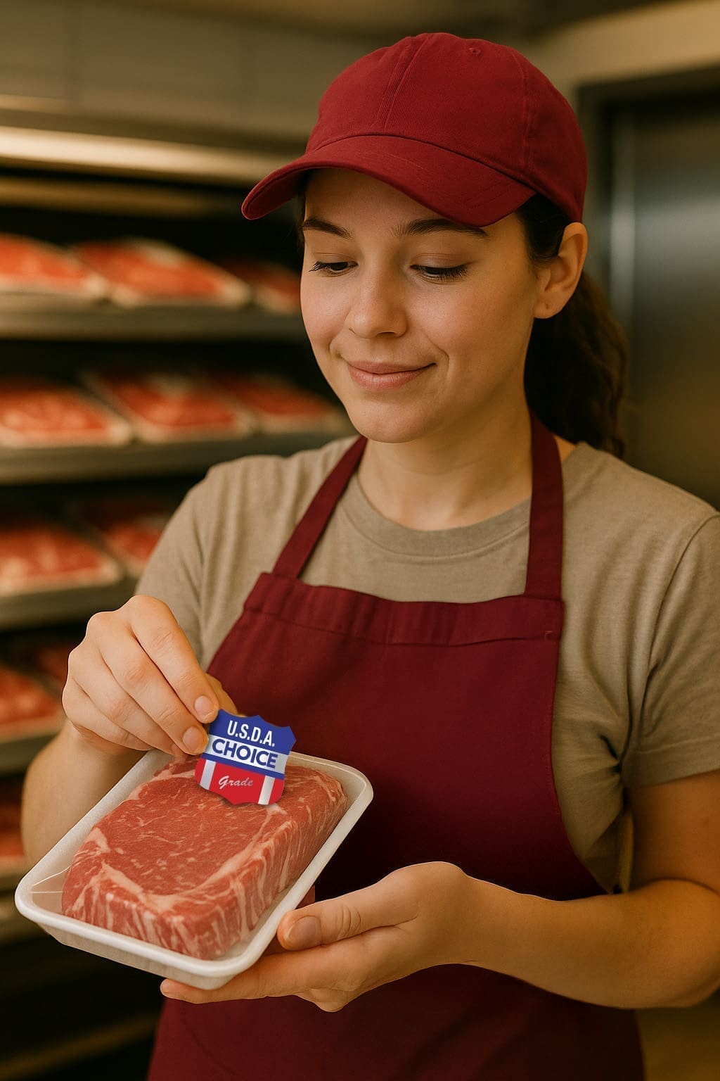 USDA Choice Grade Foil Label - 1000 Stickers | Butcher Labels