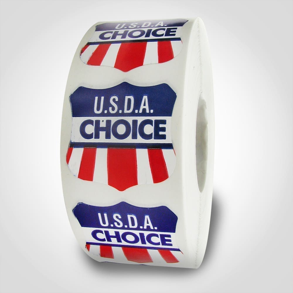 USDA Choice Badge Label - 1000 Stickers | Butcher Labels