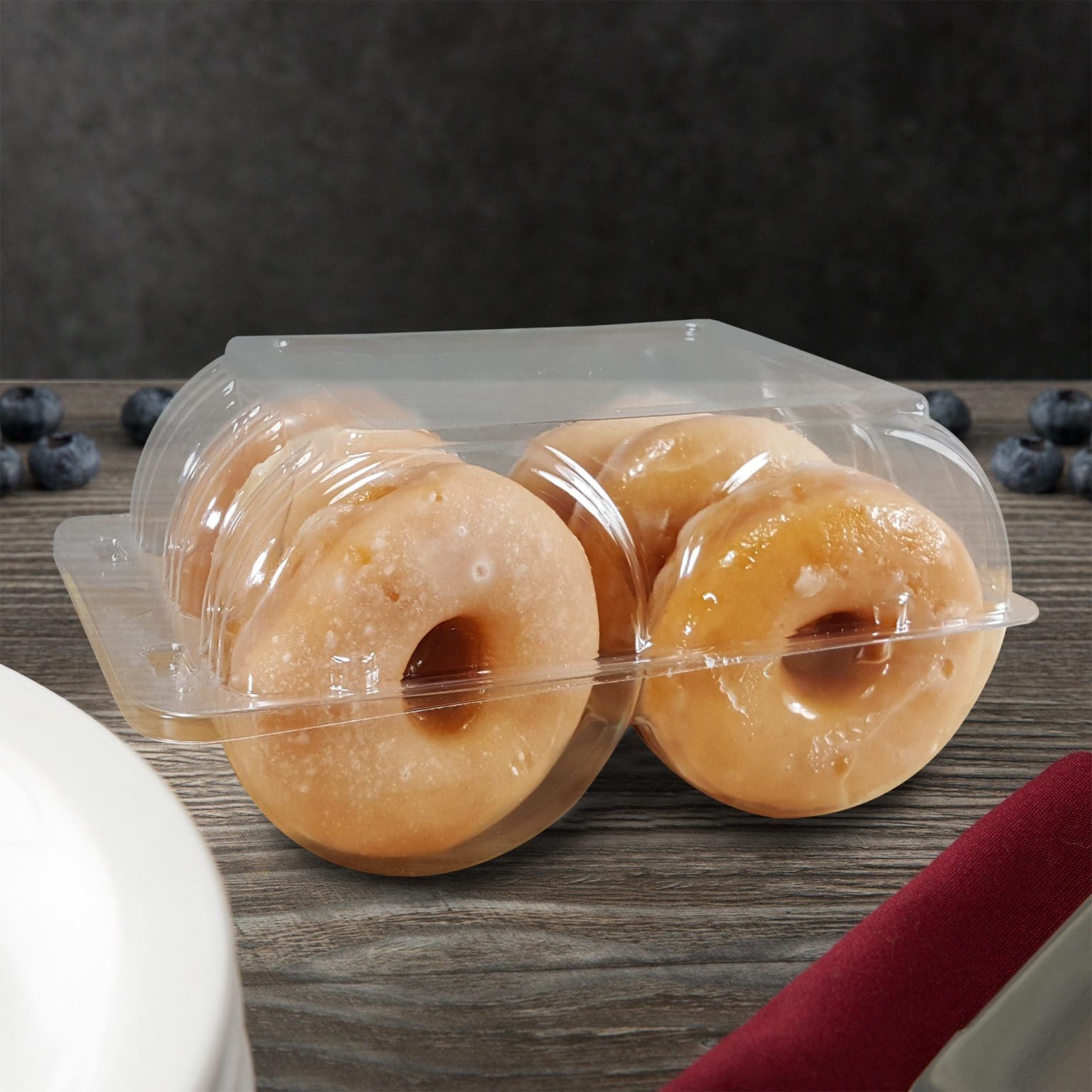 6 Count Donut Disposable Clamshell - 192 Pack