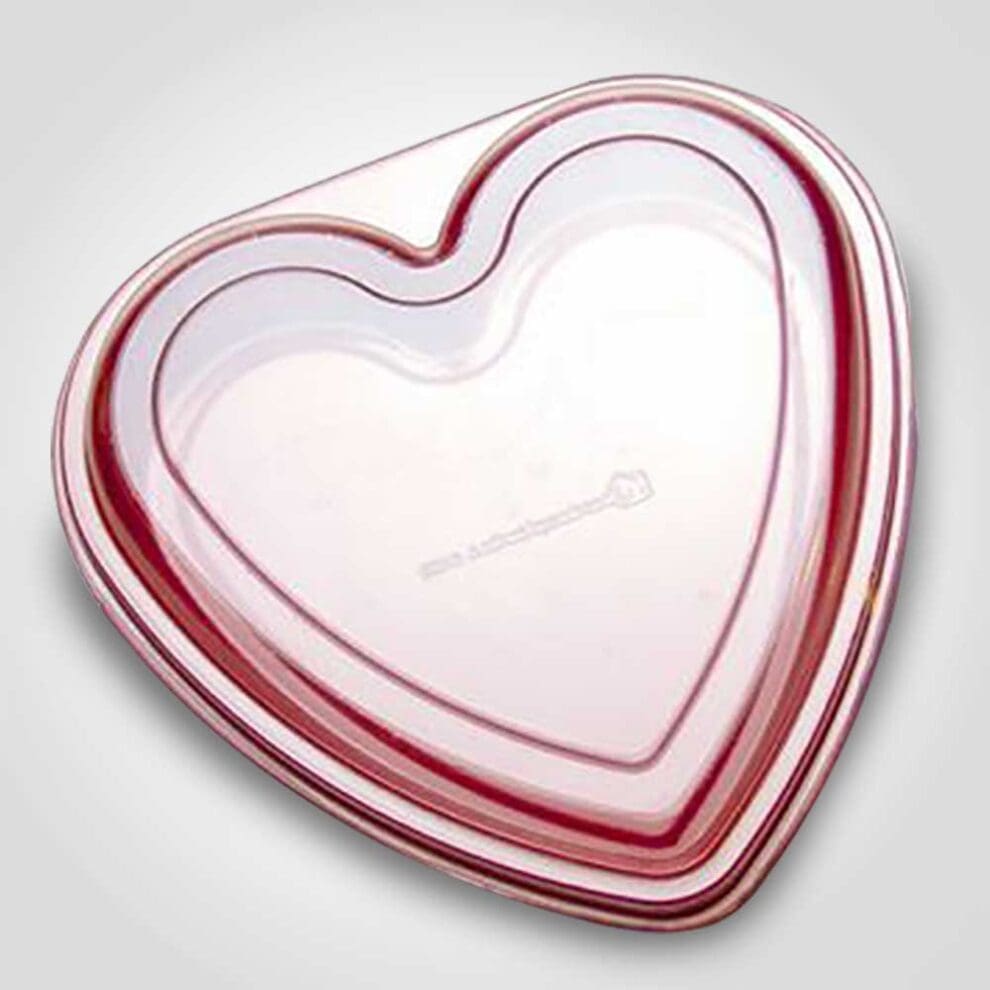 Valentine Party Trays | Heart Shaped Container 6 x 6 in