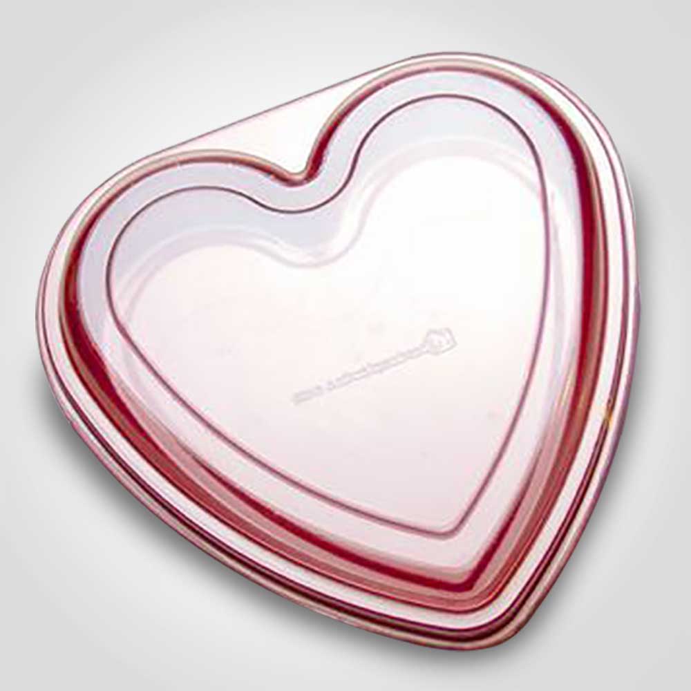 Valentine Party Trays | Heart Shaped Container 6 x 6 in