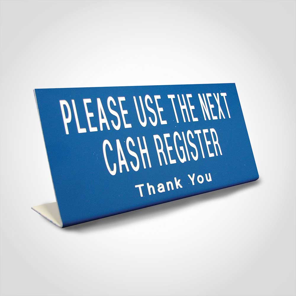 Please Use Next Register Easel Sign | Sign Frames
