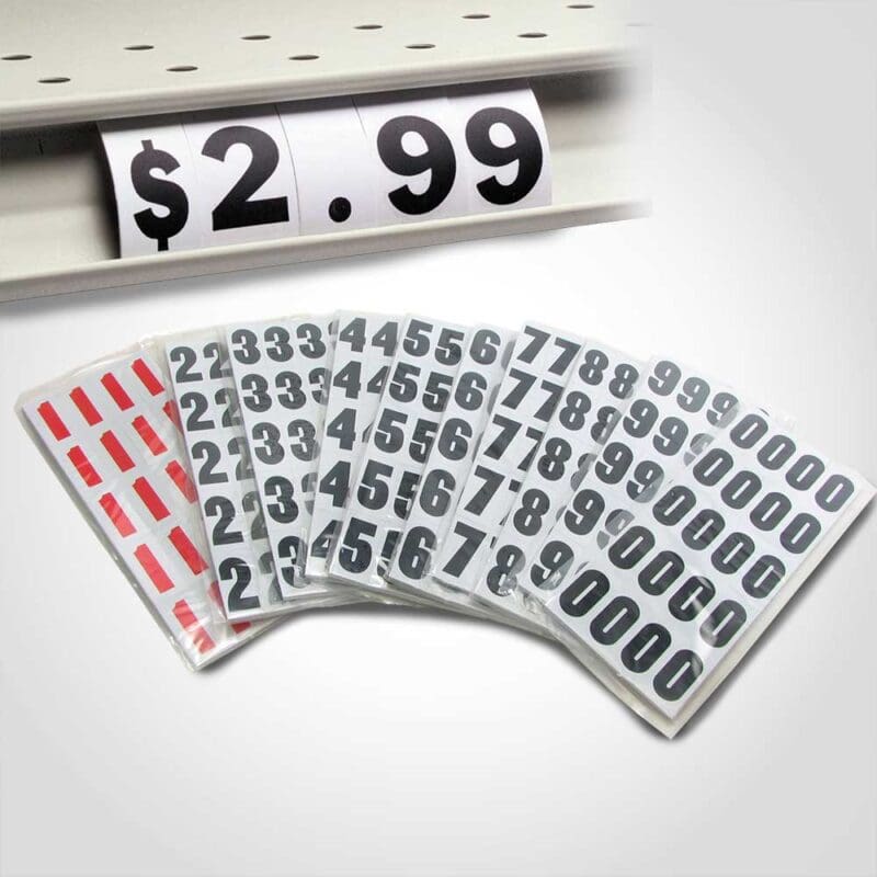 Shelf Channel Numbers - 1 set of numbers | Shelf Merchandising