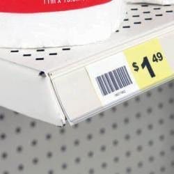 Shelf Merchandising Supplies | Clear Adhesive Price Tag Channel
