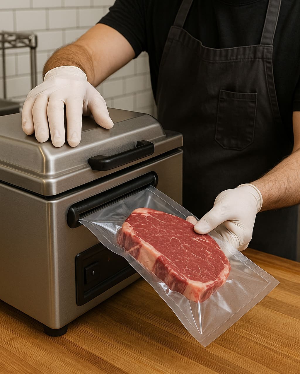 6" x 8" Vacuum Pouch – Food Grade Packaging for Meat & Cheese