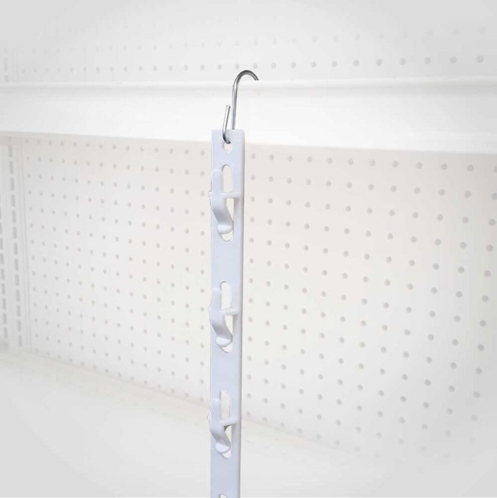 6 Station Double Duty Merchandising Strip - Plastic Merchandiser