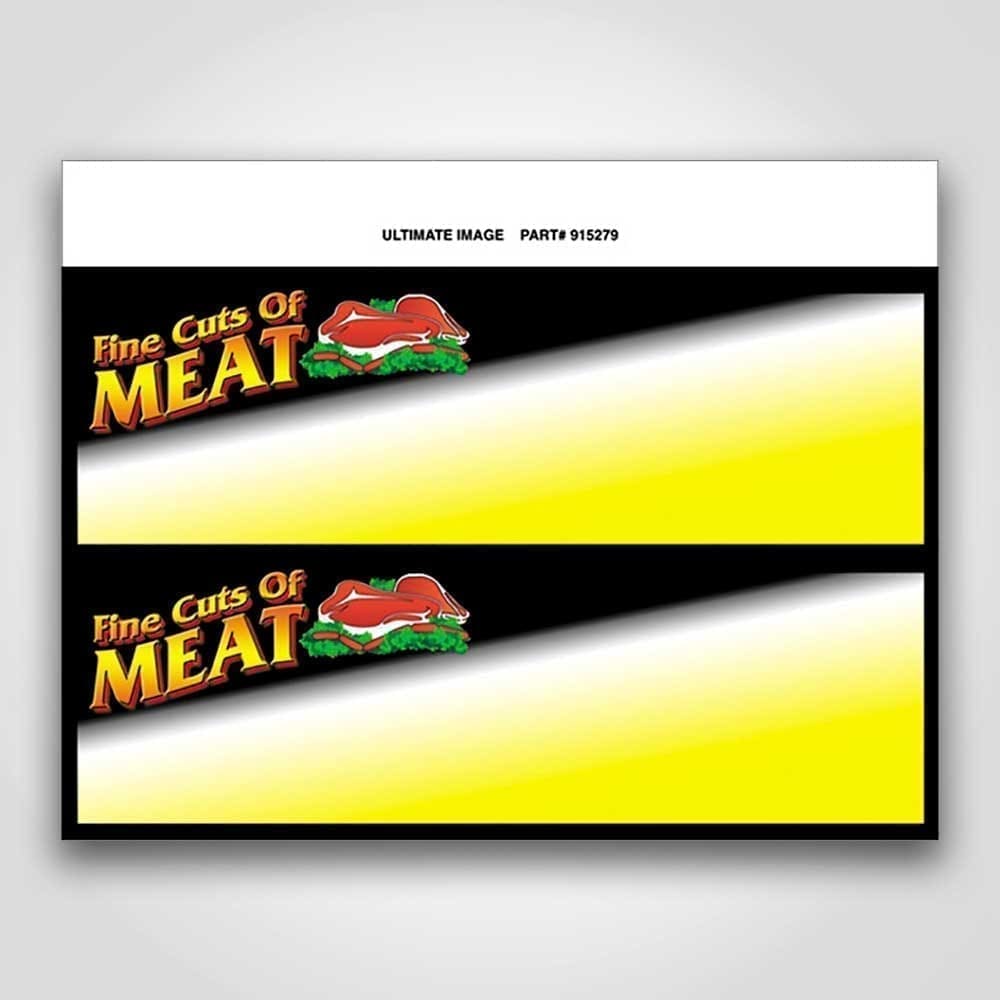 Fine Cuts of Meat Sign Cards 11" x 3.5" - 50/pkg | Sign Cards