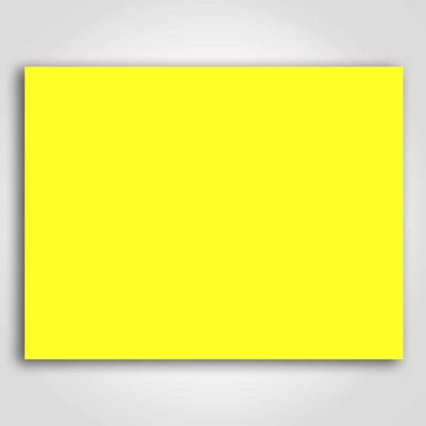 Sign Cards | Ultra Day-Glo Fluorescent Yellow Sign Card 8.5 x 11