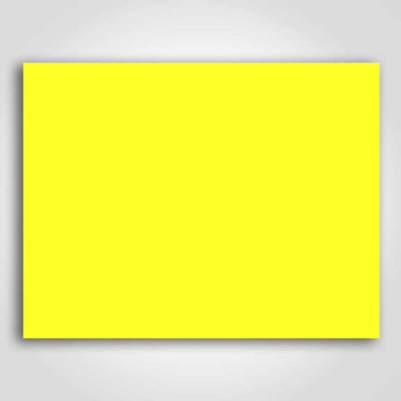 Sign Cards | Ultra Day-Glo Fluorescent Yellow Sign Card 8.5 x 11