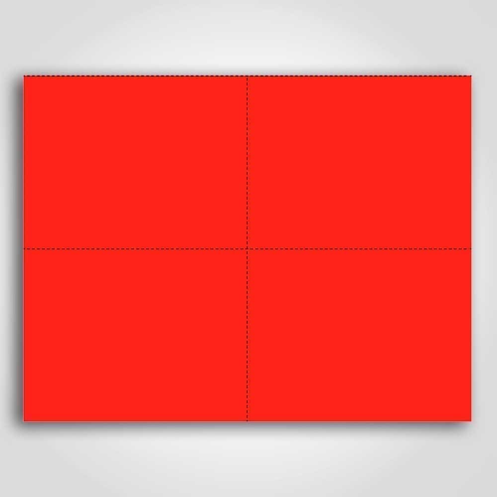 Red Blank Sign Cards 4.25" x 5.5" - 100/pkg | Sign Cards