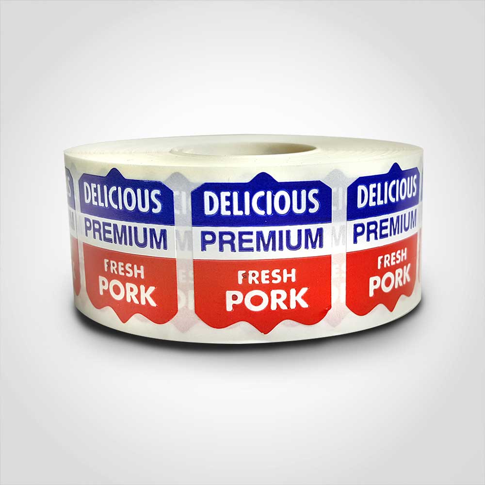 Delicious Premium Fresh Pork Label - 1000 Stickers