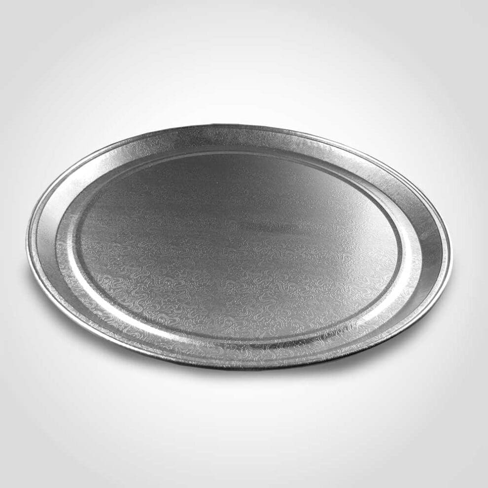 18 inch Aluminum Party Tray flat-base - Brenmarco.com