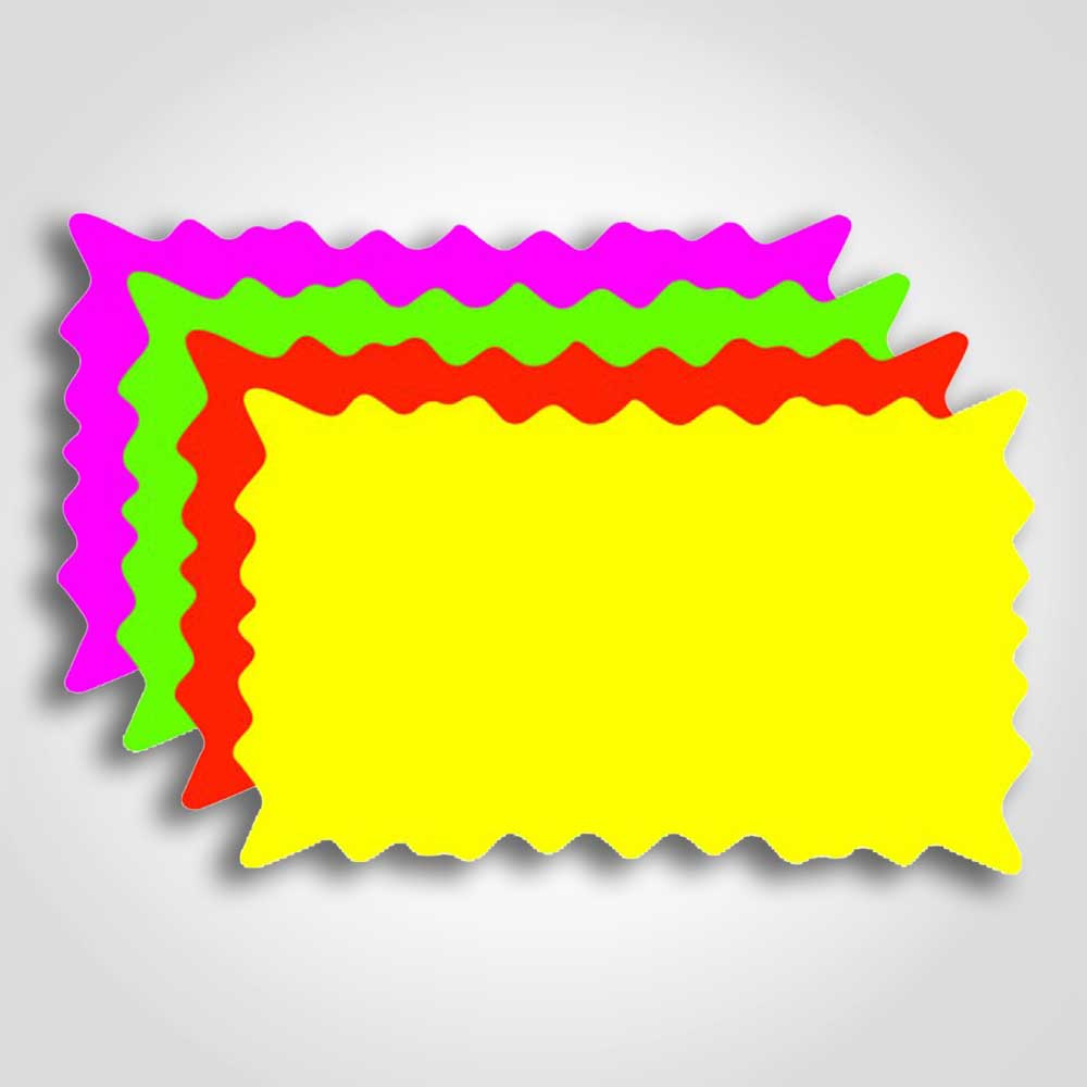 Blank Burst Sign Cards 11" x 14" - 100/pkg | Sign Cards