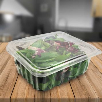 Hinged Lettuce Container | Disposable Plastic Produce Containers