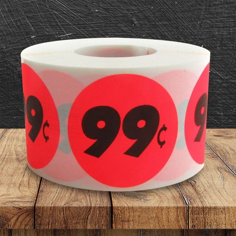 99 Cent Pricing Label | 500 stickers - Brenmarco.com